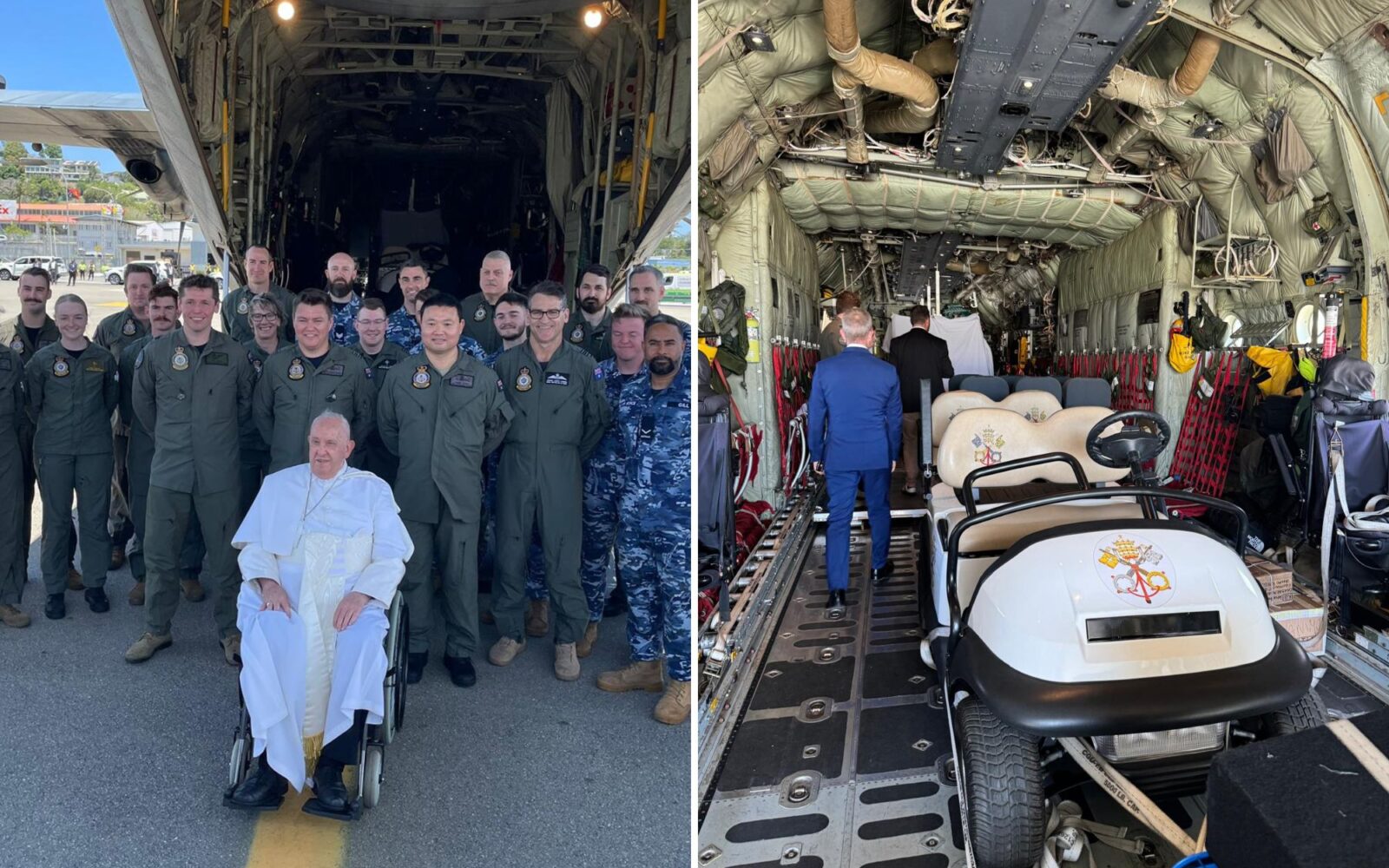 RAAF C130 gives Pope Francis a lift in Papua New Guinea - AeroTime