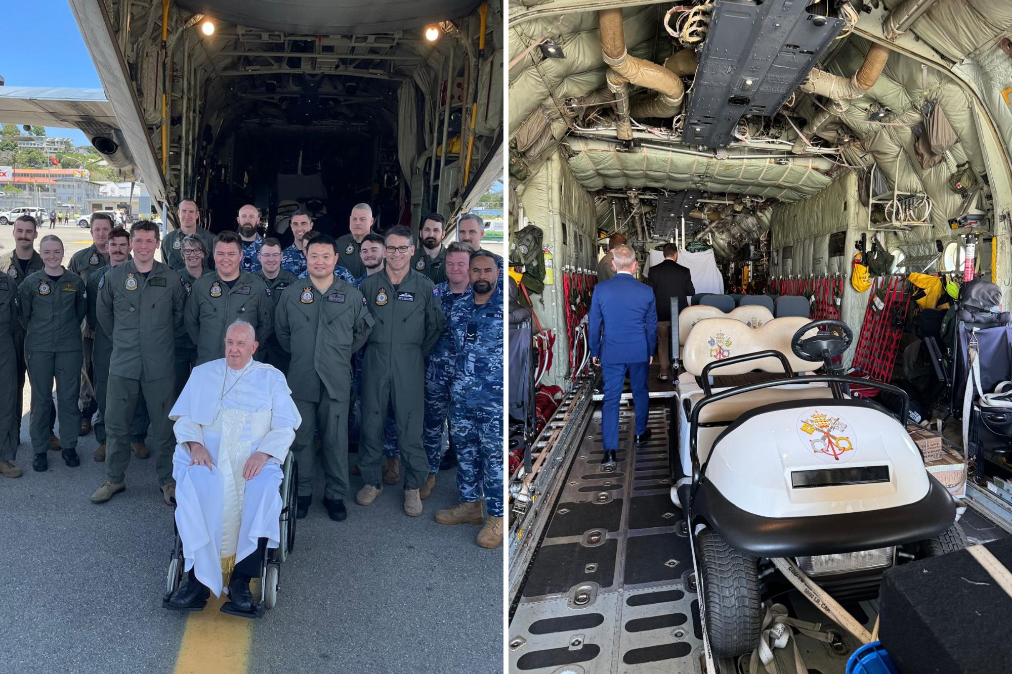 RAAF C130 gives Pope Francis a lift in Papua New Guinea - AeroTime