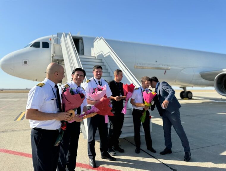 SmartLynx A321F makes the carrier’s first visit to Navoi Airport in ...