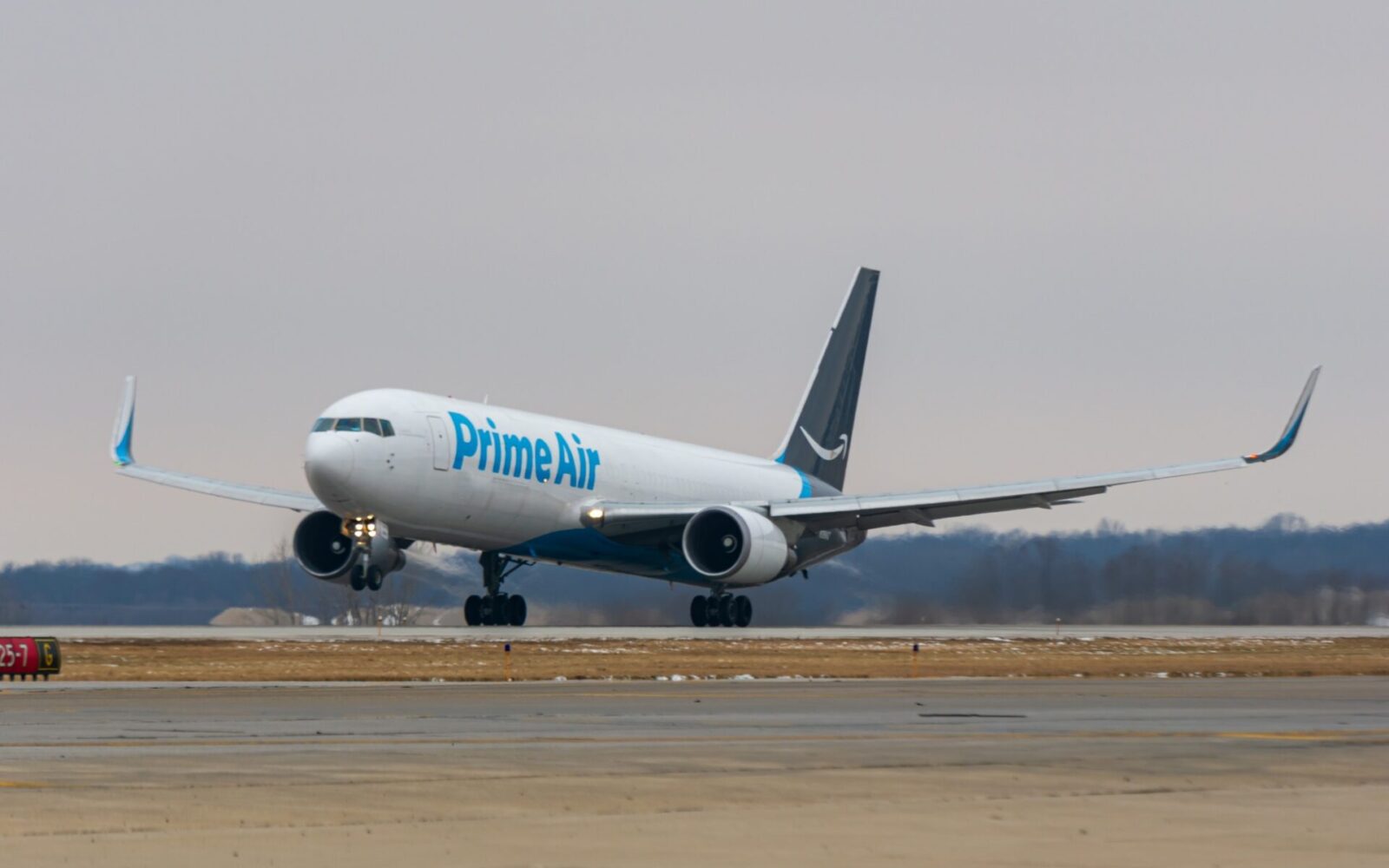 Amazon cargo jet slides off runway at Vancouver Airport