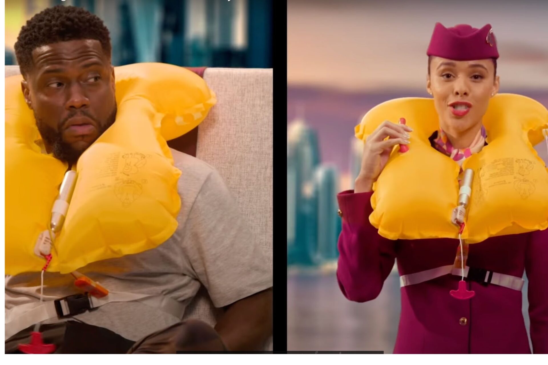 Qatar Airways releases new safety video featuring Kevin Hart - AeroTime