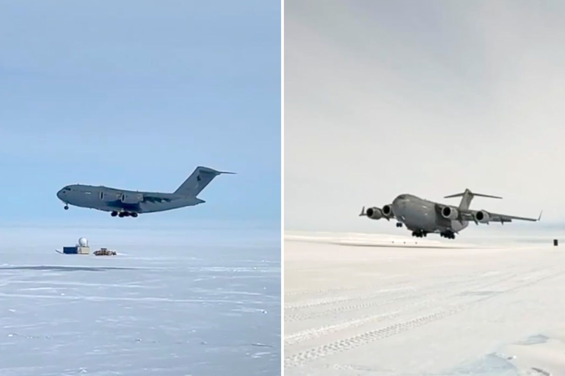 Watch: RAAF C-17A Globemaster lands in Antarctic runway - AeroTime