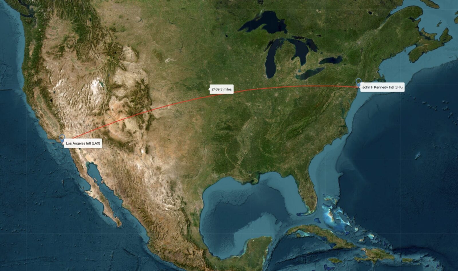 Top 10: Busiest flight routes in the USA 2024