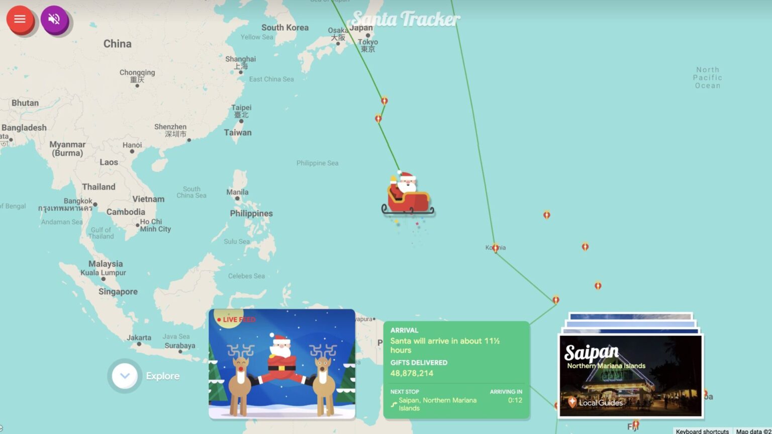 Santa’s sleigh is the most tracked flight on Flightradar24