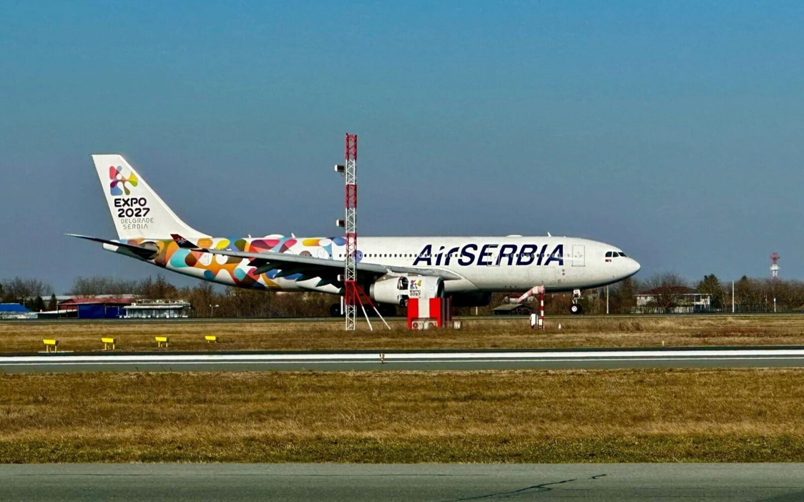Newest Air Serbia A330-200 arrives with EXPO 2027 livery