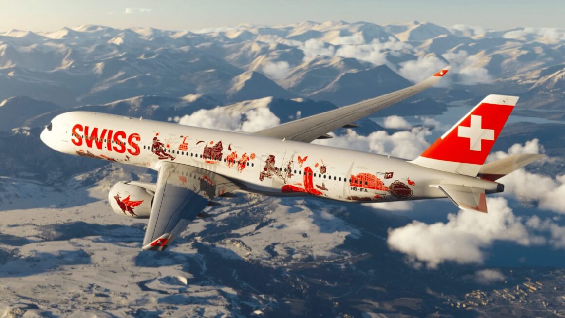 SWISS unveils unique livery on new Airbus A350: pictures