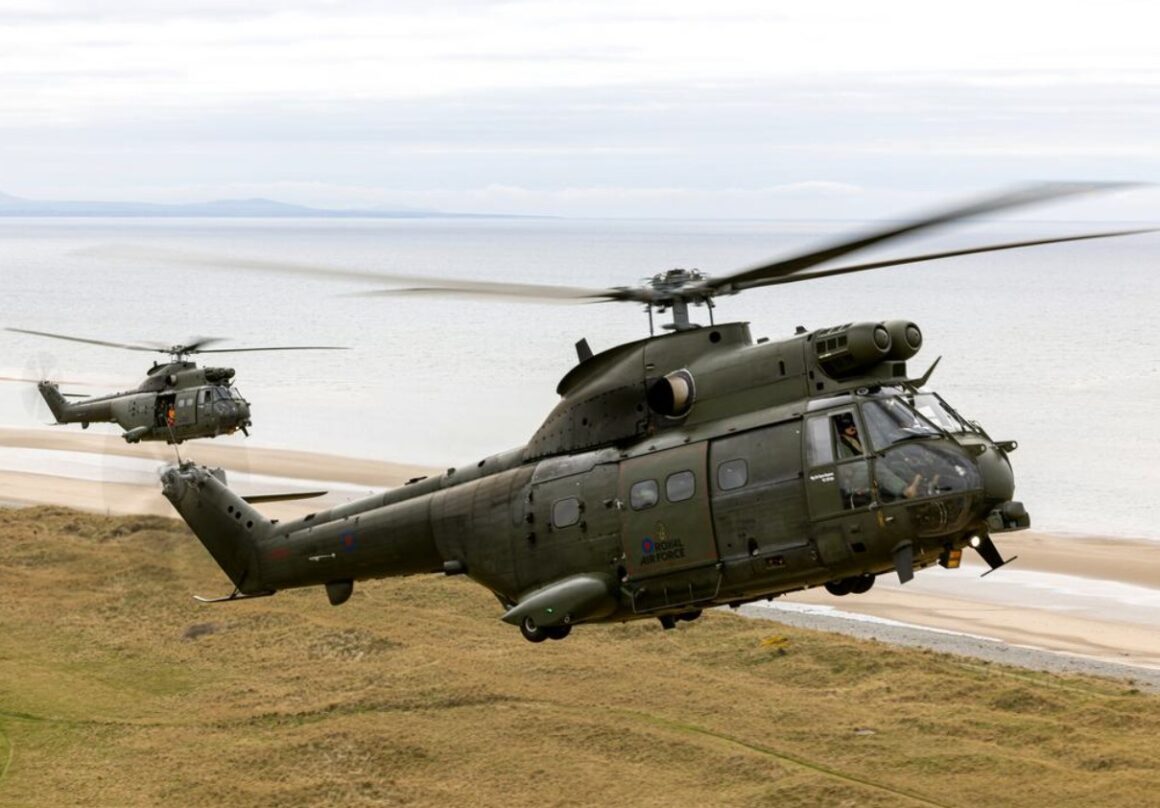 RAF brings curtain down on 54 years of Puma flying with UK-wide flypast ...