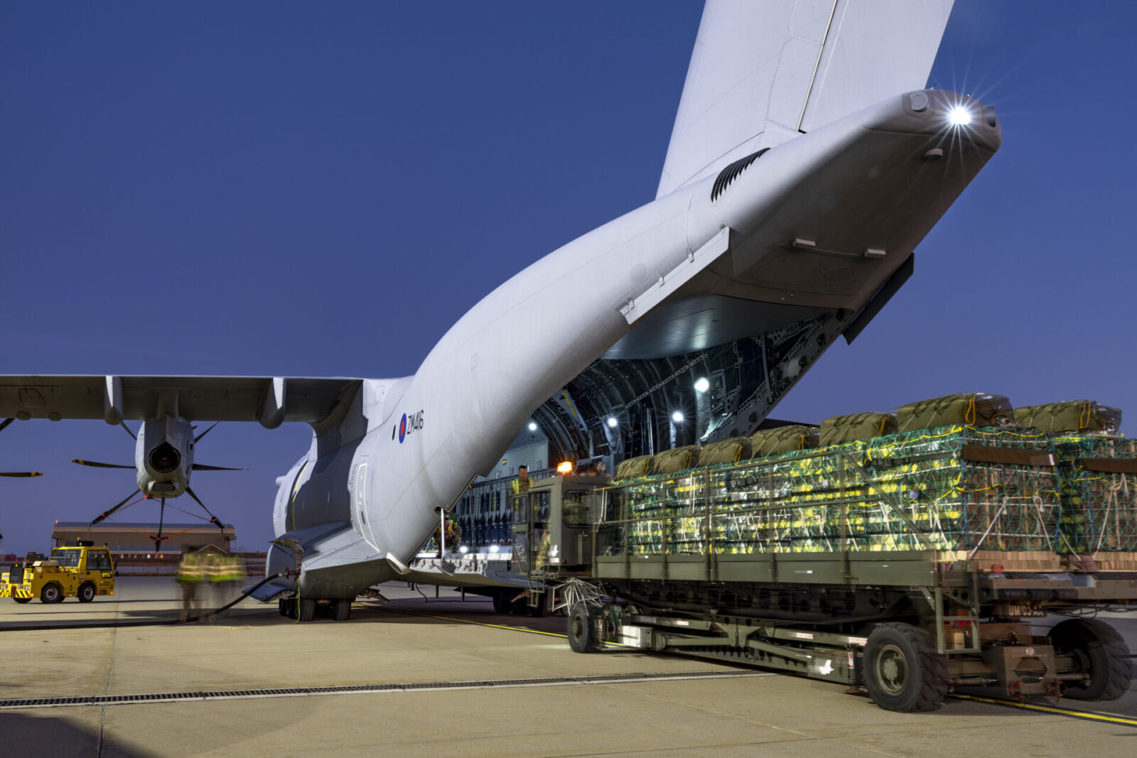 The RAF conducts a record-breaking air drop from an A400M