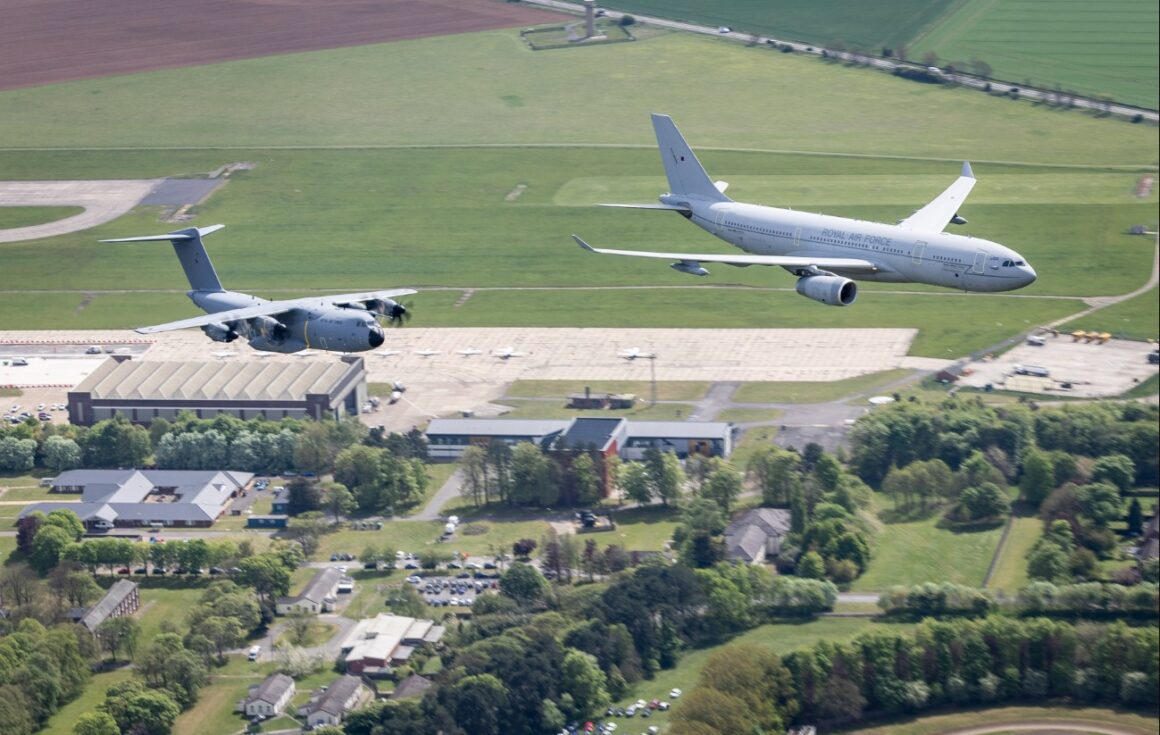 RAF conducts final rehearsal for VE Day London flypast
