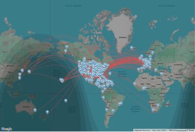 Top 10 airlines flying to the most destinations 2025