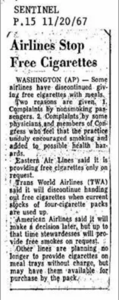 Up in smokes: A background of cigarette smoking on flights - AeroTime
