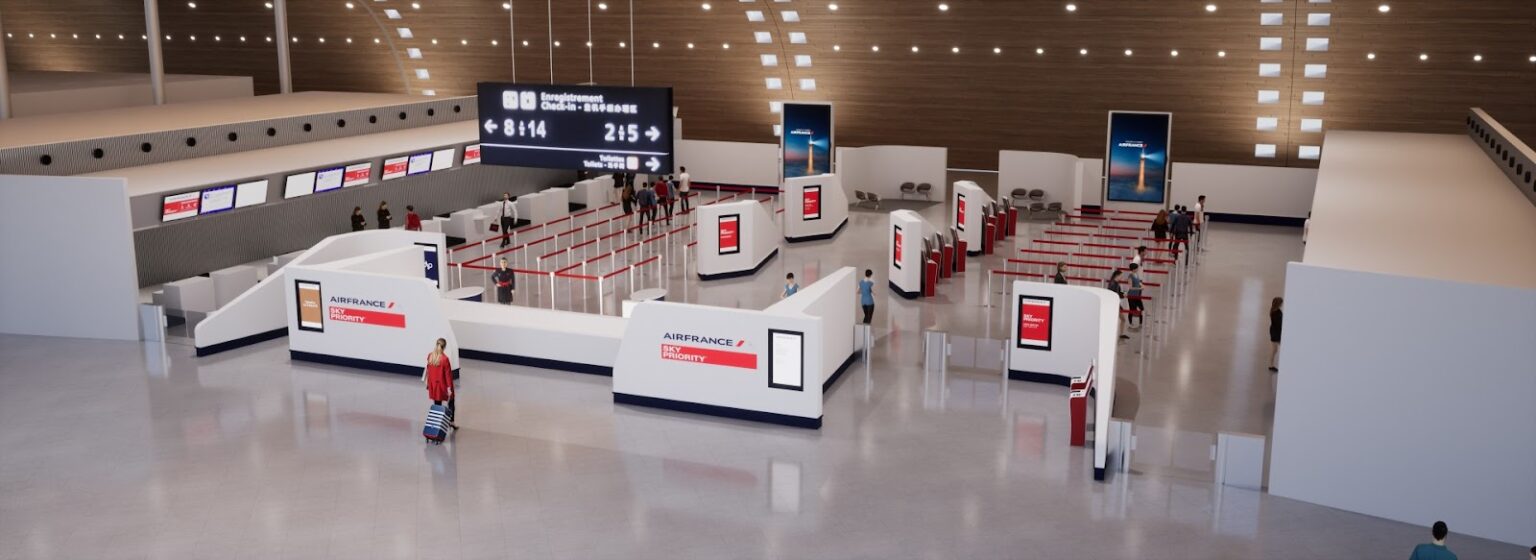 New check-in area for Air France SkyPriority at CDG T2E - AeroTime