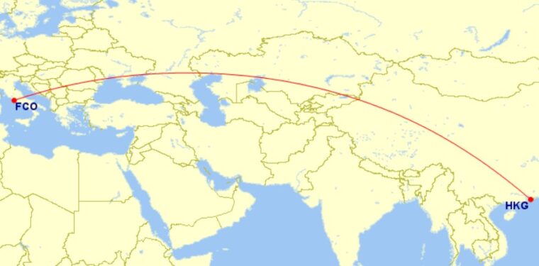 Cathay Pacific launches new flights from Hong Kong to Rome