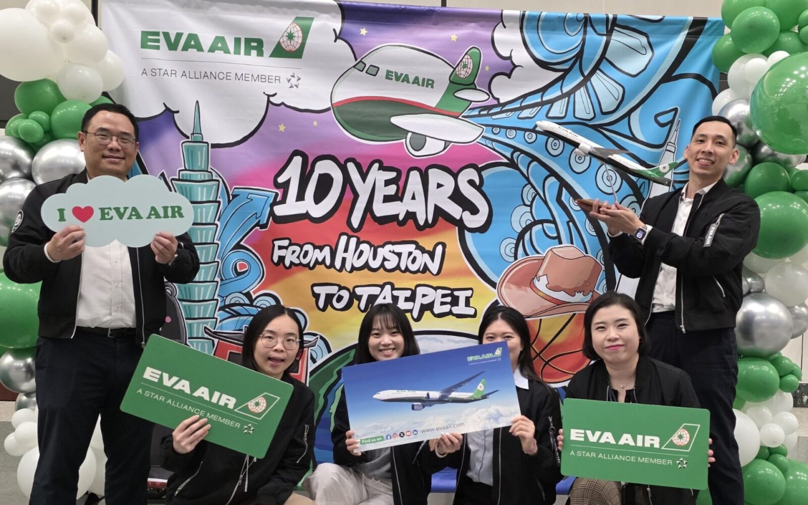 EVA Air marks 10 years of flying the Houston-Taipei route - AeroTime