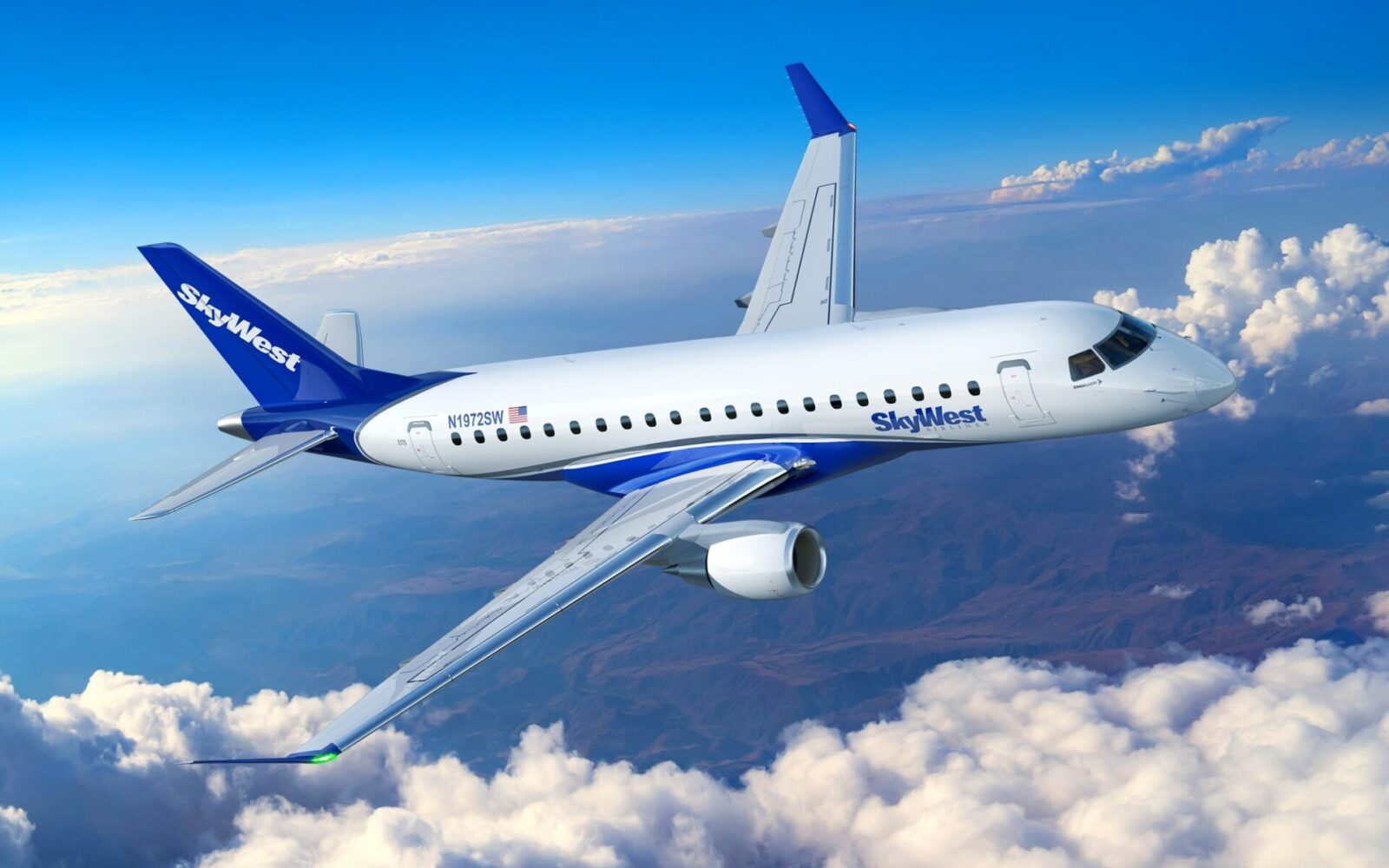 SkyWest orders up to 110 Embraer E175s, 16 to fly for Delta
