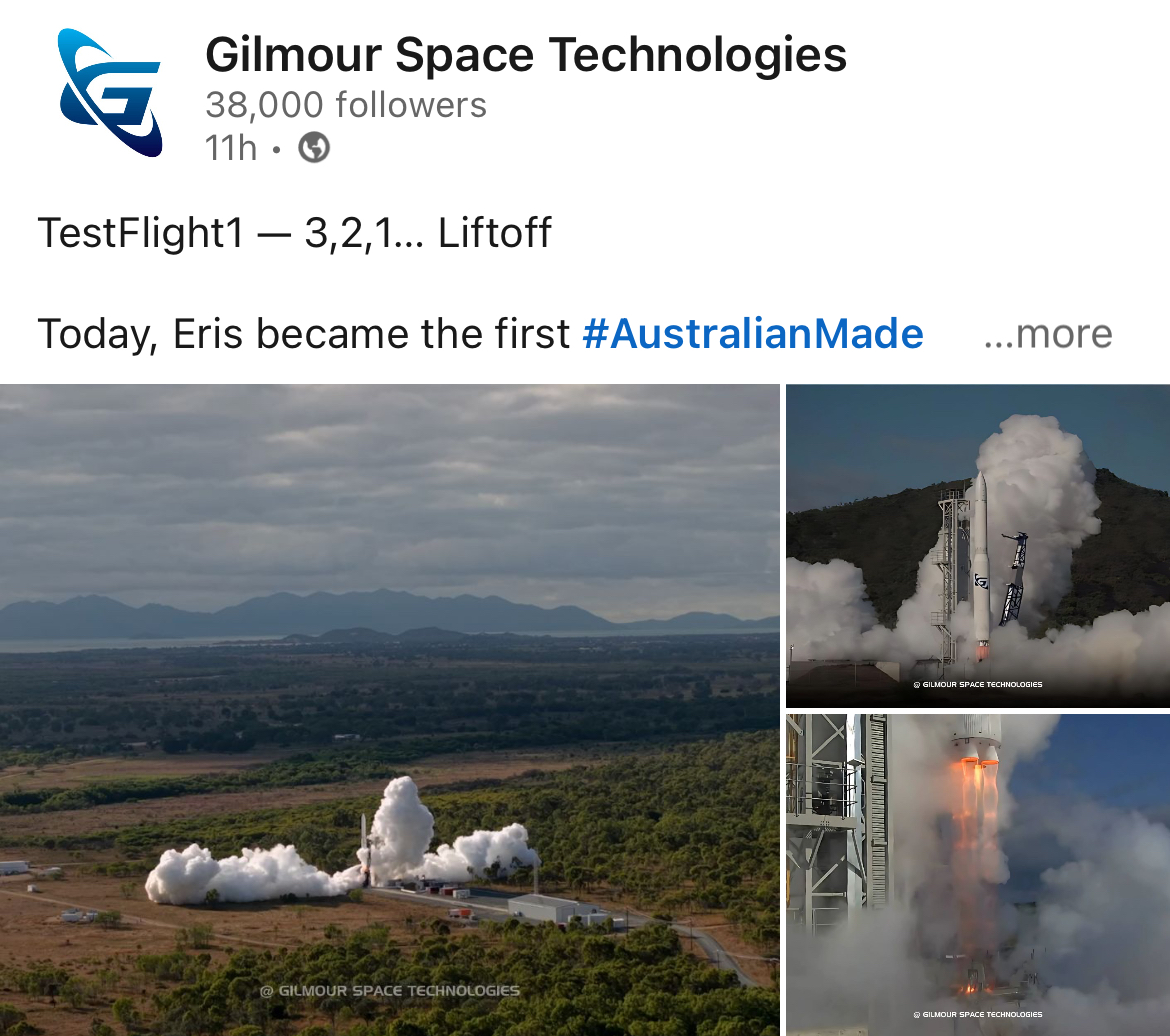 First Aussie-made rocket crashes 14 seconds after takeoff - AeroTime