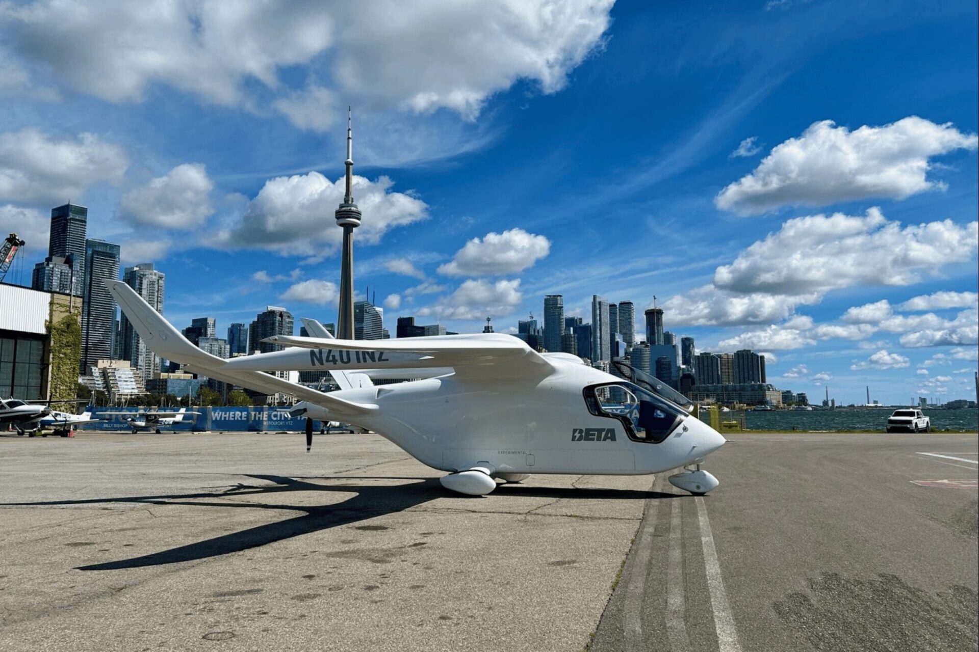 BETA ALIA CTOL demo flight at Billy Bishop Toronto Airport