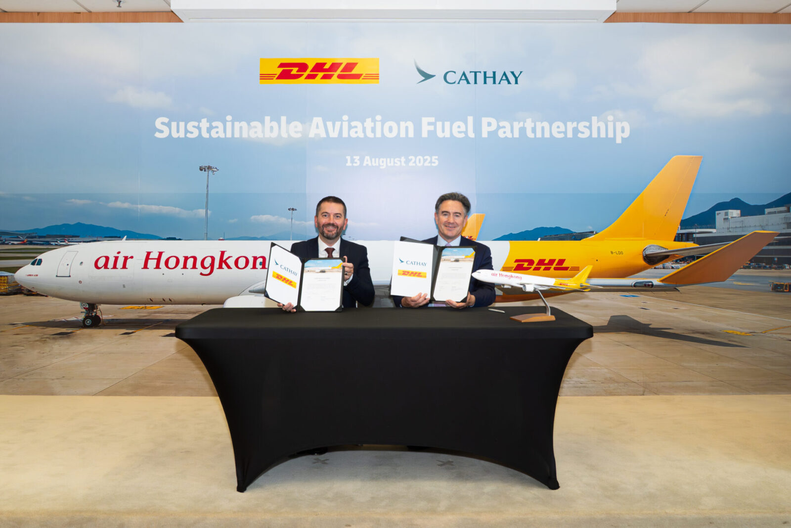 DHL Express and Cathay Group sign deal to promote SAF use