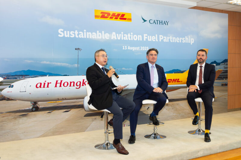 DHL Express and Cathay Group sign deal to promote SAF use