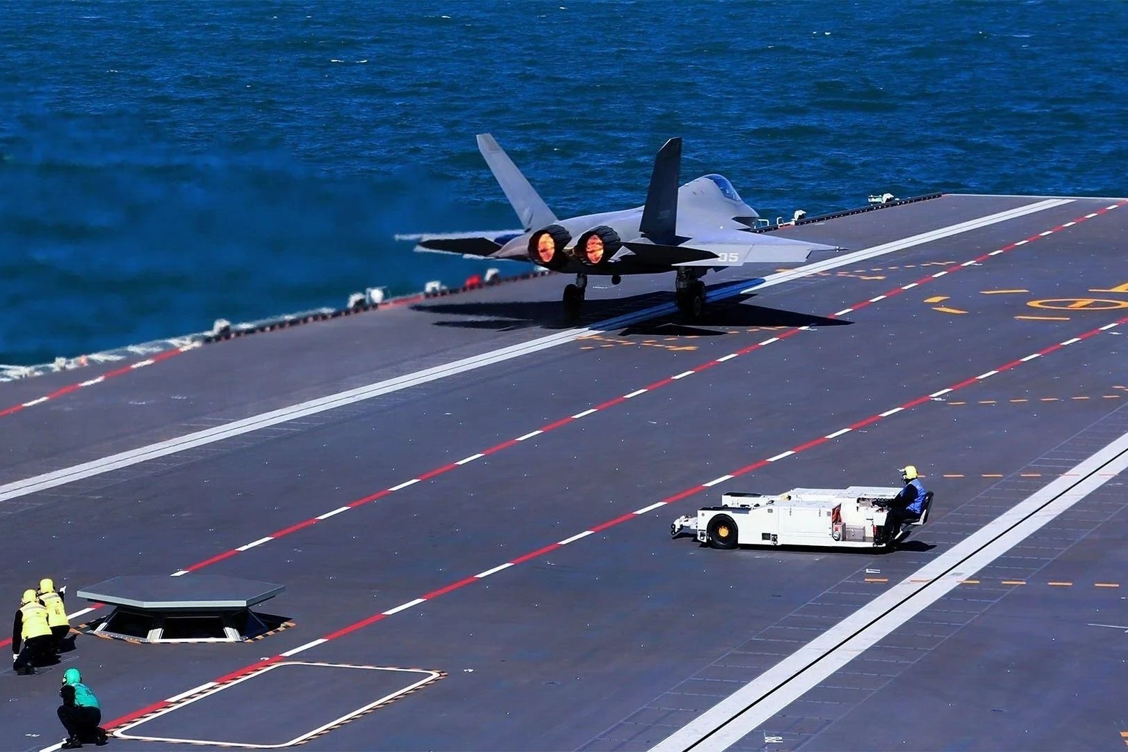 China completes first catapult launch and landing on carrier