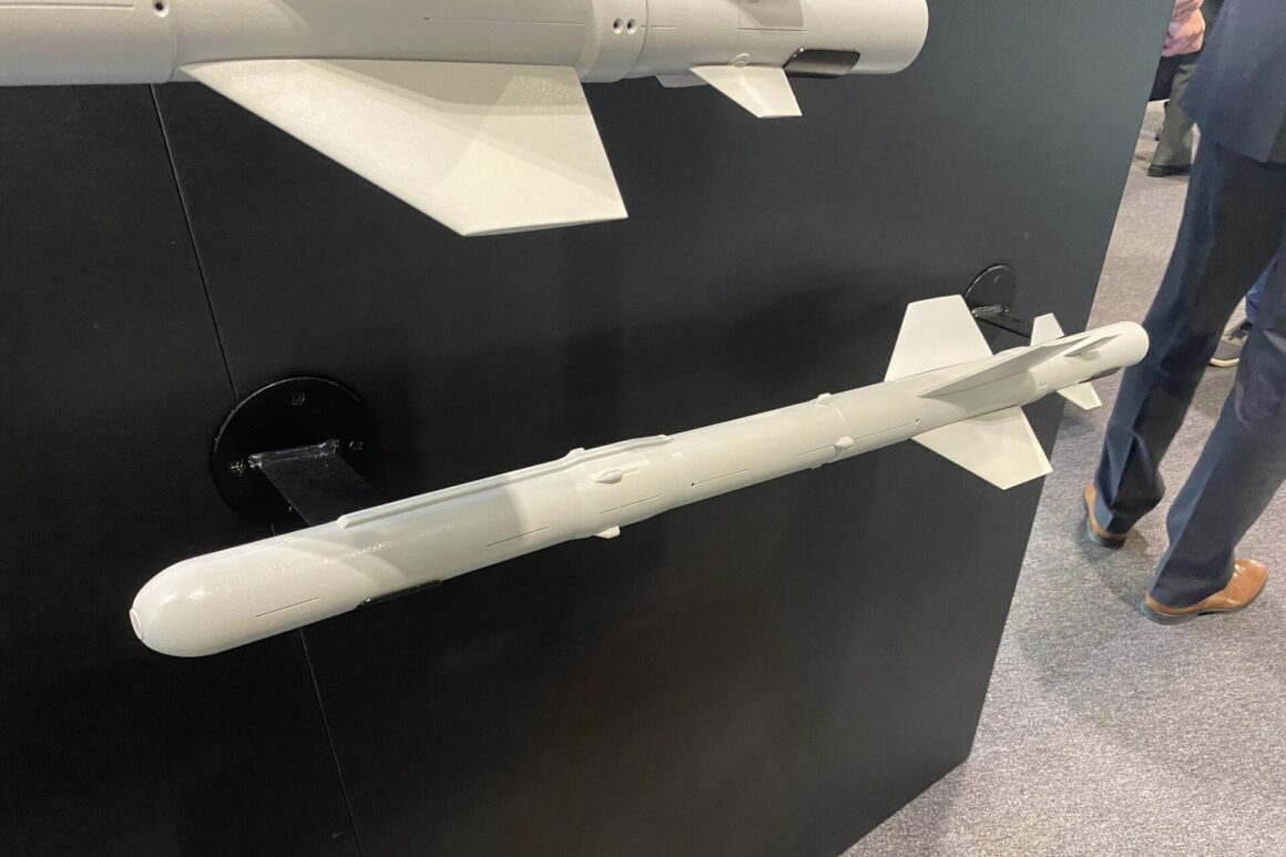 Saab showcases new meter-long drone hunter missile at DSEI