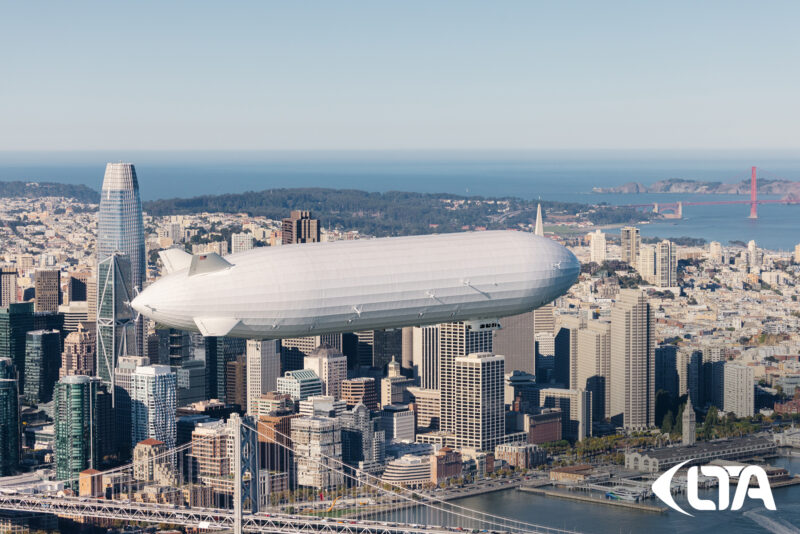 Pictures of LTA Research airship over the golden Gate bridge - AeroTime