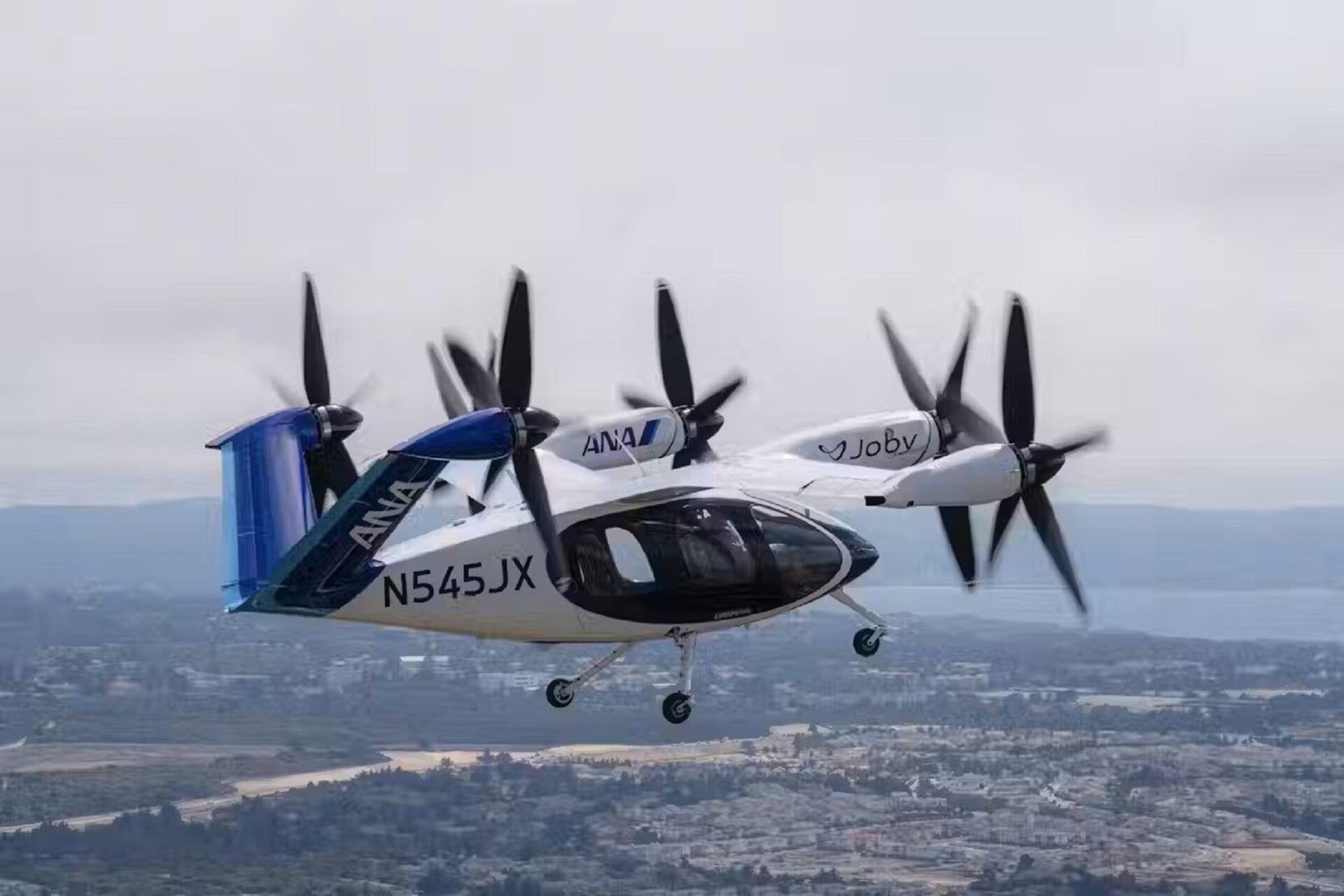 Joby eVTOL aircraft performs public demo flight at Expo 2025