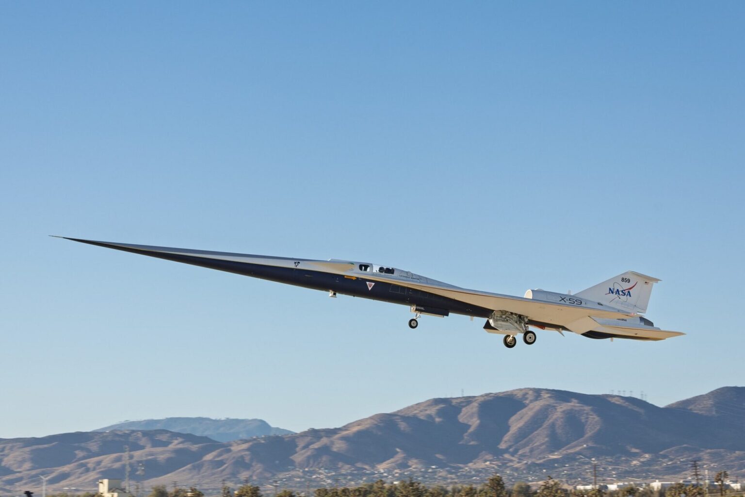 X-59 takes first flight toward quiet supersonic goal: video