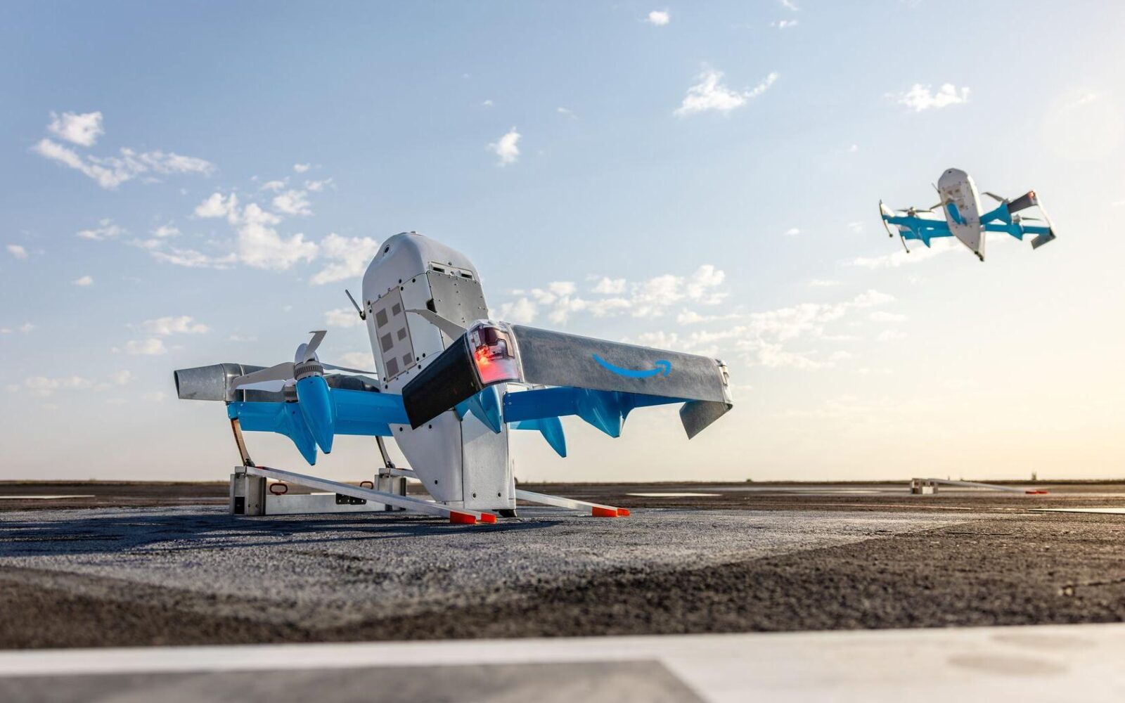 Two Amazon drones crash after hitting construction crane in Arizona ...