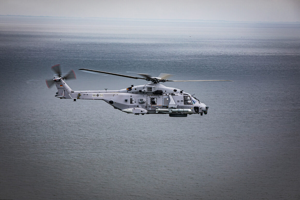 German Navy receives first NH90 Sea Tiger helicopter