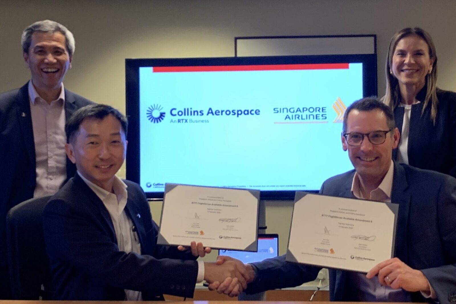 SIA and ANA extend Boeing contracts with Collins Aerospace