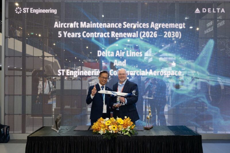 ST Engineering extends MRO support for Delta widebodies