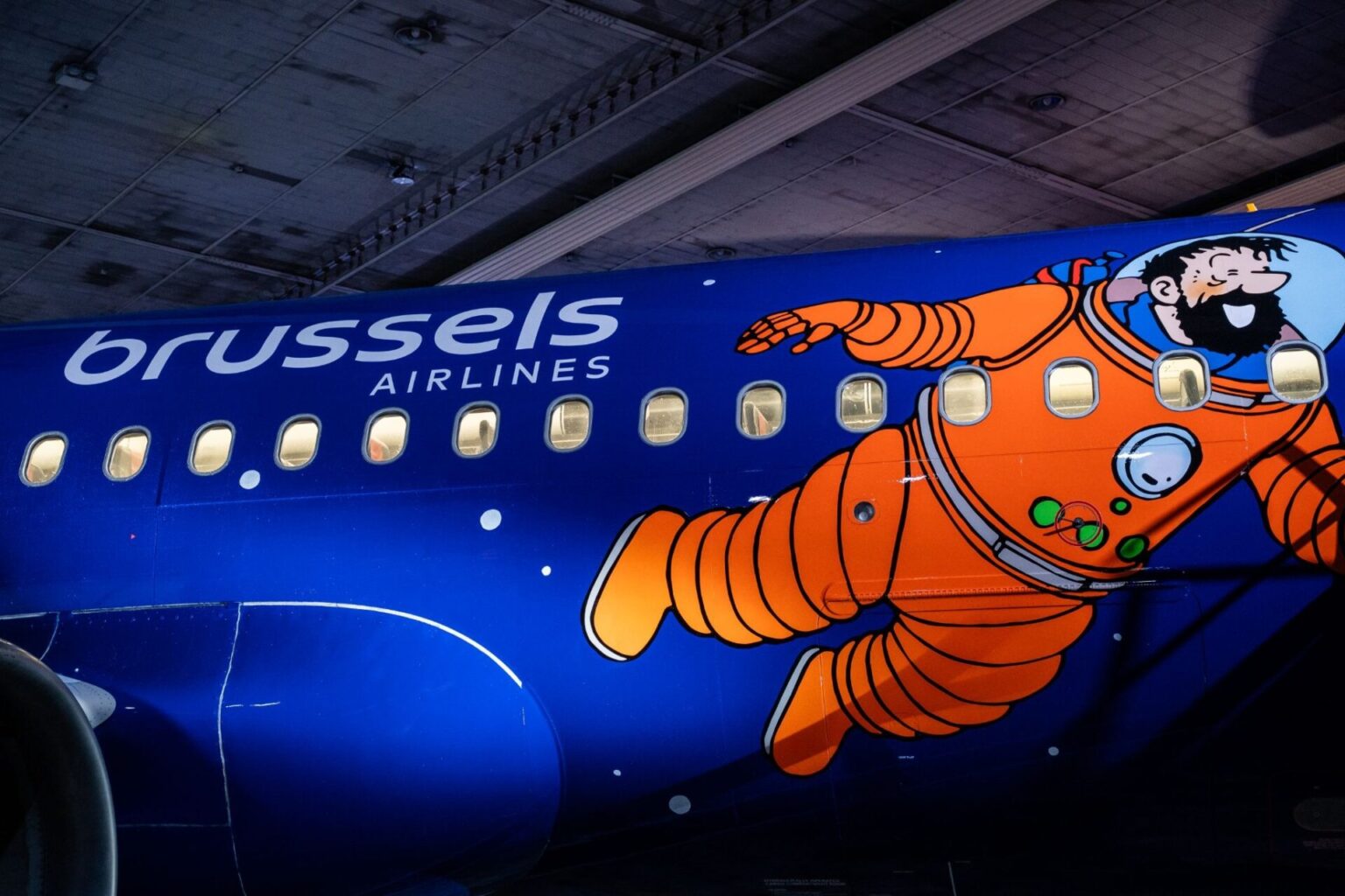Brussels Airlines reveals second Tintin space-themed plane - AeroTime