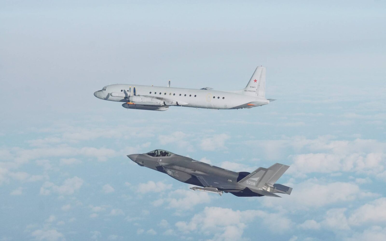 Norwegian F-35s intercept Russian Il-20M near NATO exercise