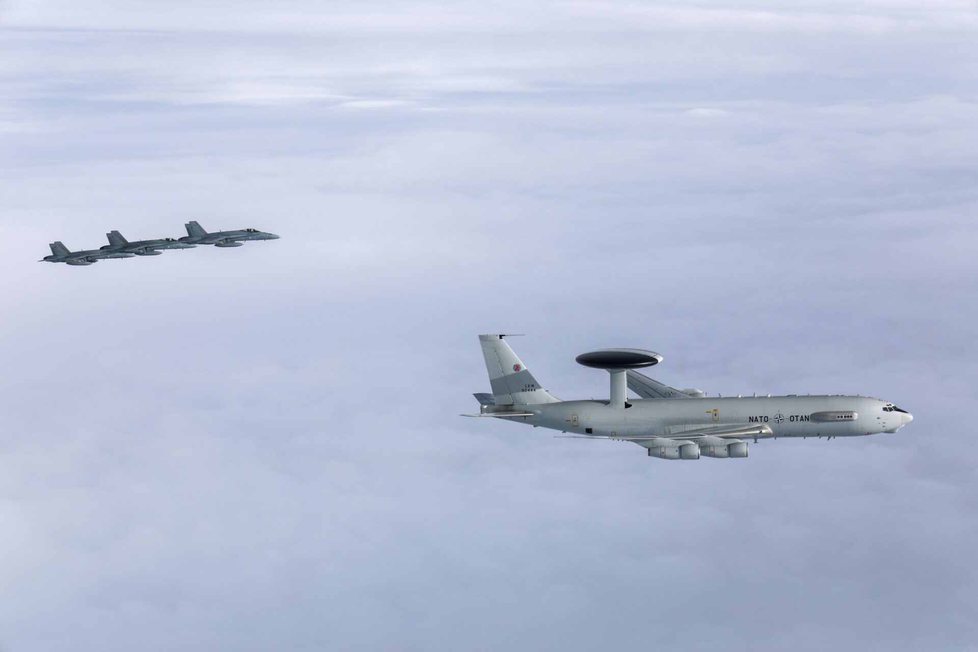 NATO E-3A AWACS flies first mission in Finnish airspace