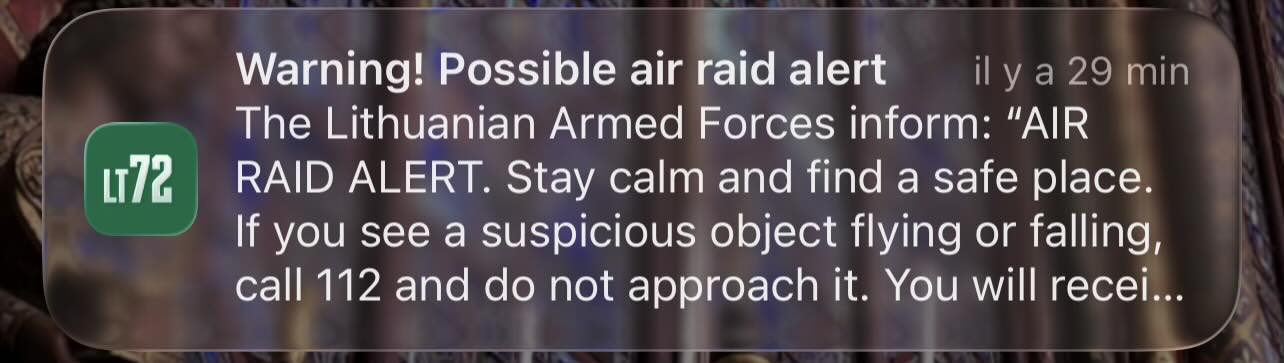Lithuania, Latvia issue air danger alerts over drones