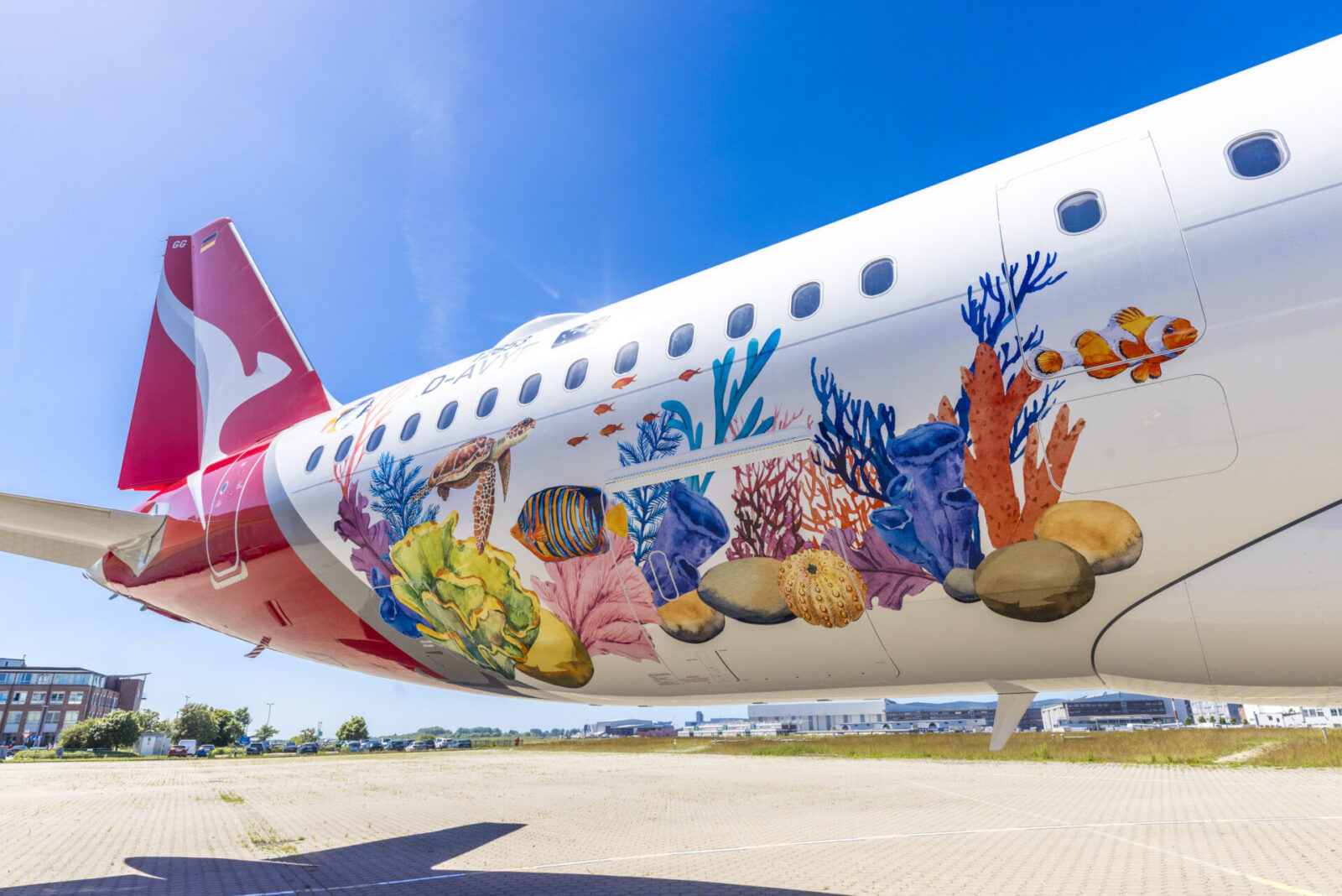 Qantas rolls out A321XLR with Great Barrier Reef livery - AeroTime