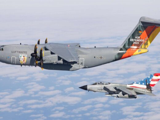 RAF pilots land largest-ever aircraft on St Helena: video