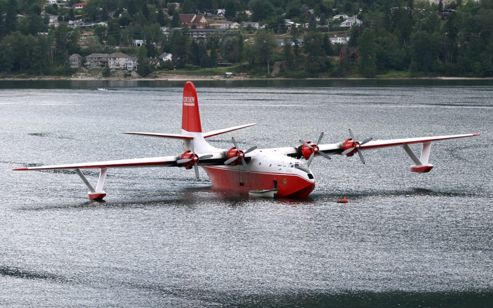 Historic water bomber completes final flight after 50 years