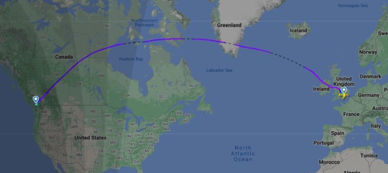Air Canada 777 struck by lightning in Vancouver, continues to London ...