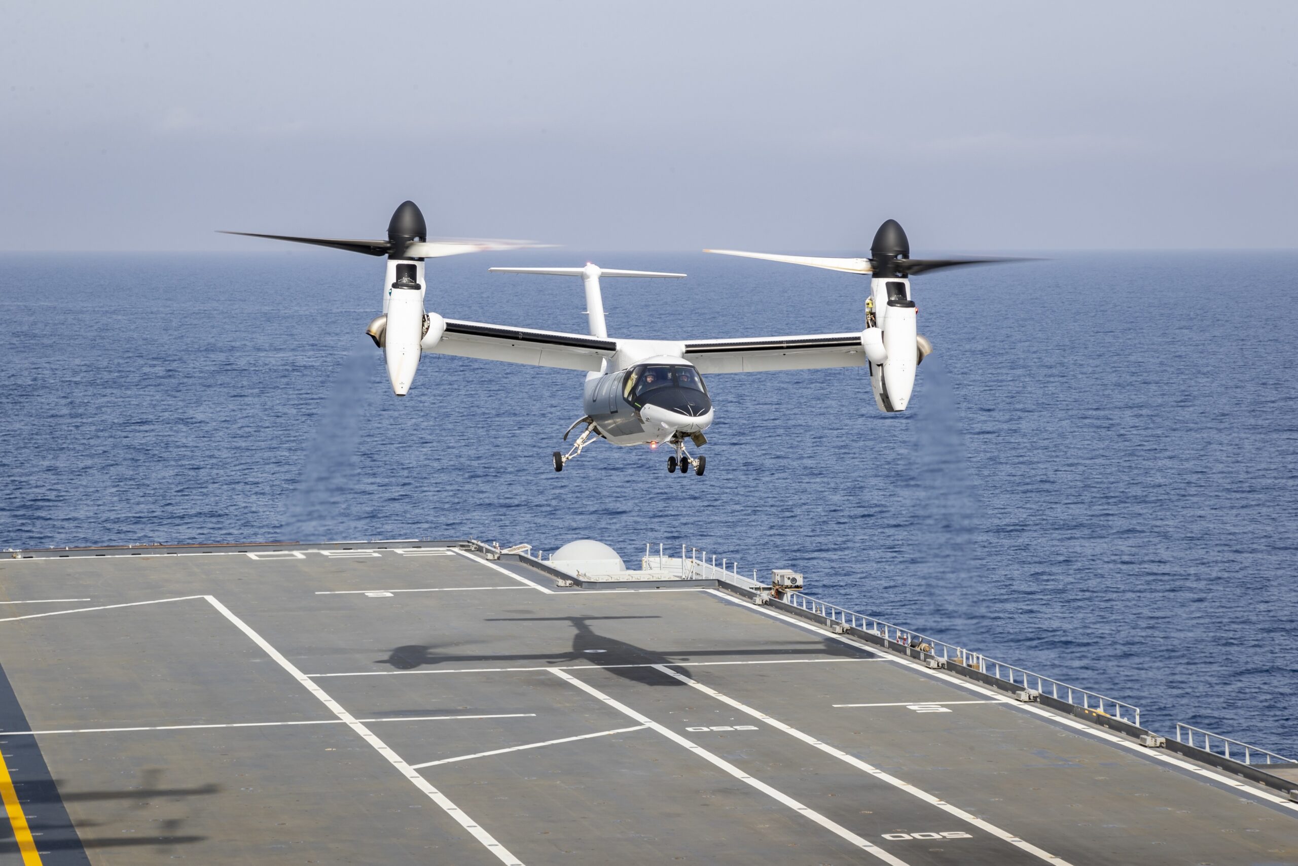 Leonardo's AW609 tiltrotor conducts trials with Italian Navy