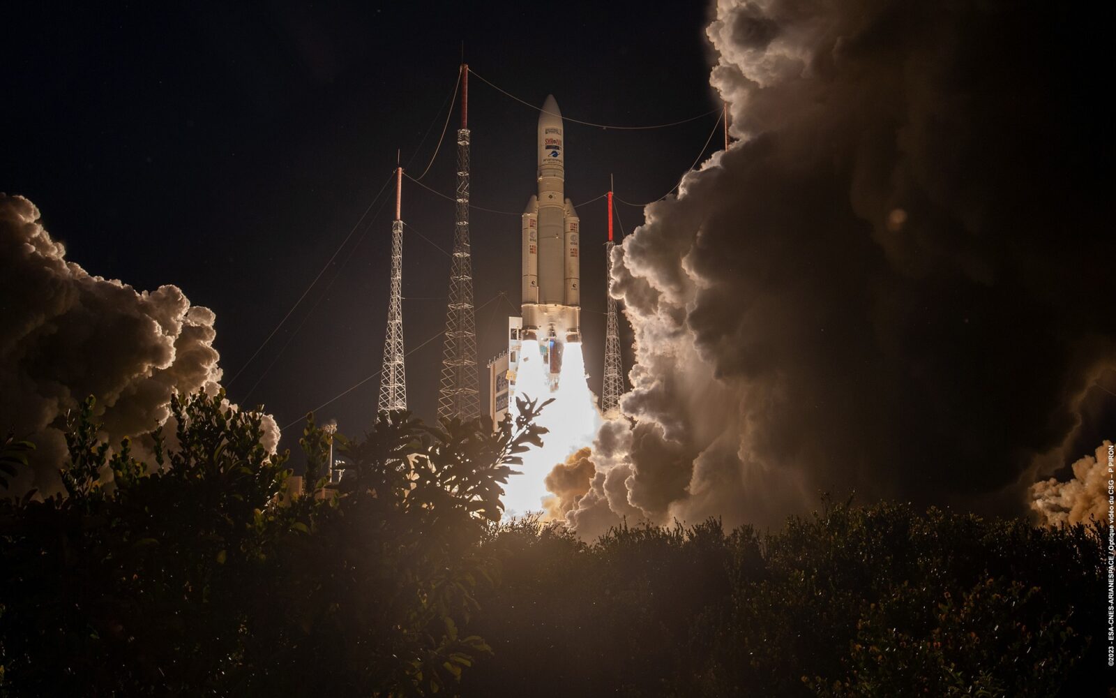 Airbus’ SYRACUSE 4B launches on the final Ariane 5 mission