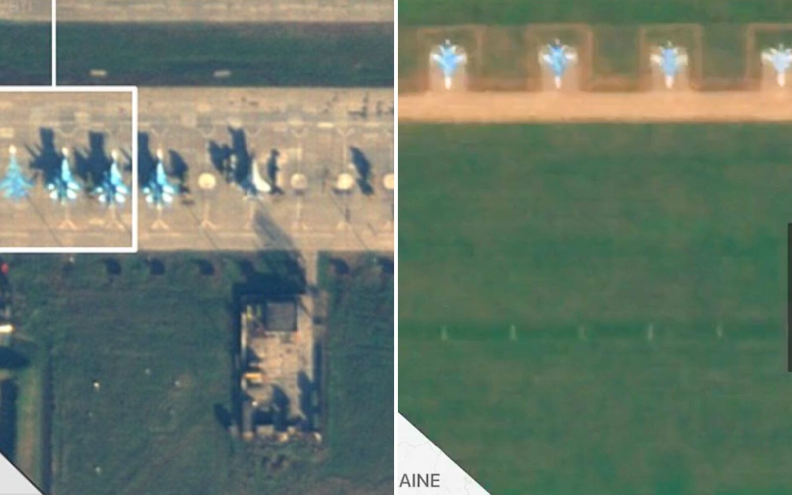 Satellite images show Russia painted decoy jets in airfields - AeroTime