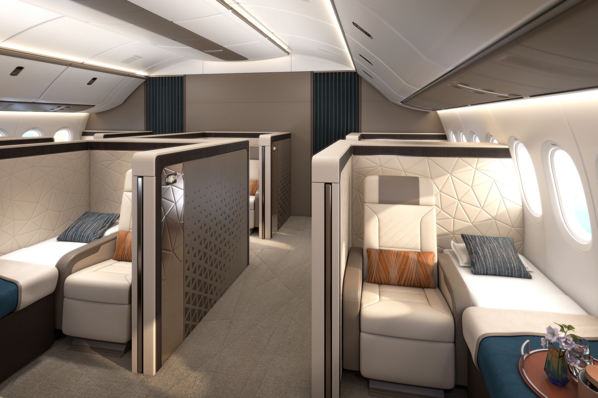 The Boeing 777-9 private jet cabin designed for a King