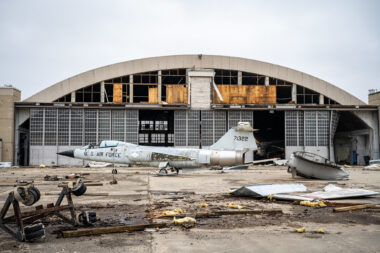 Wright-Patterson air base and USAF museum damaged by tornado