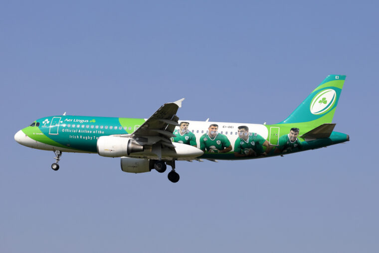 Aer Lingus unveils special refreshed Irish rugby team livery