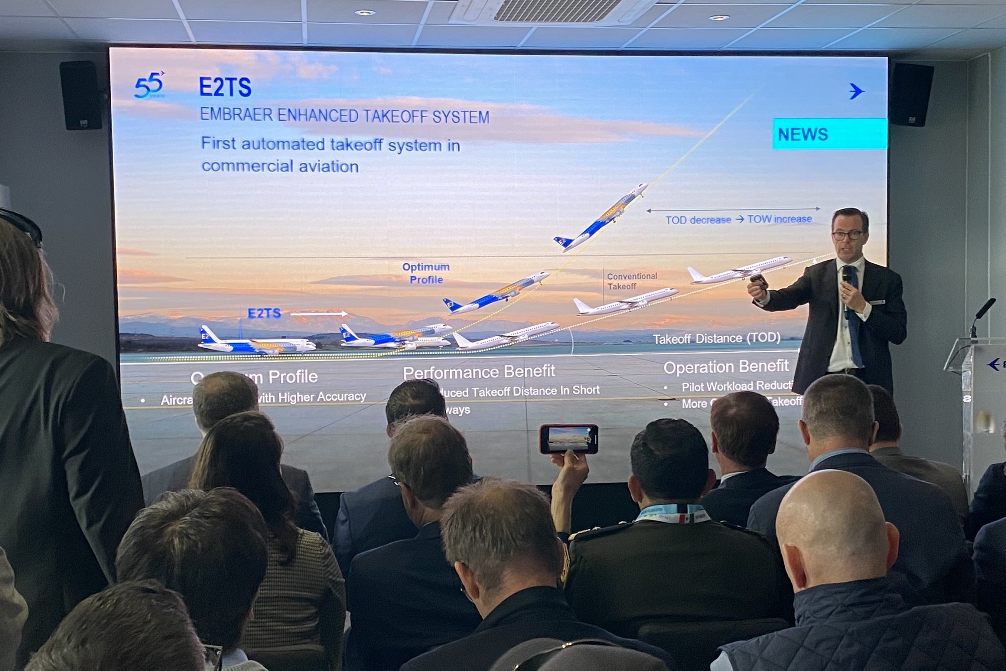 Plans for auto-takeoff system among multiple Embraer updates