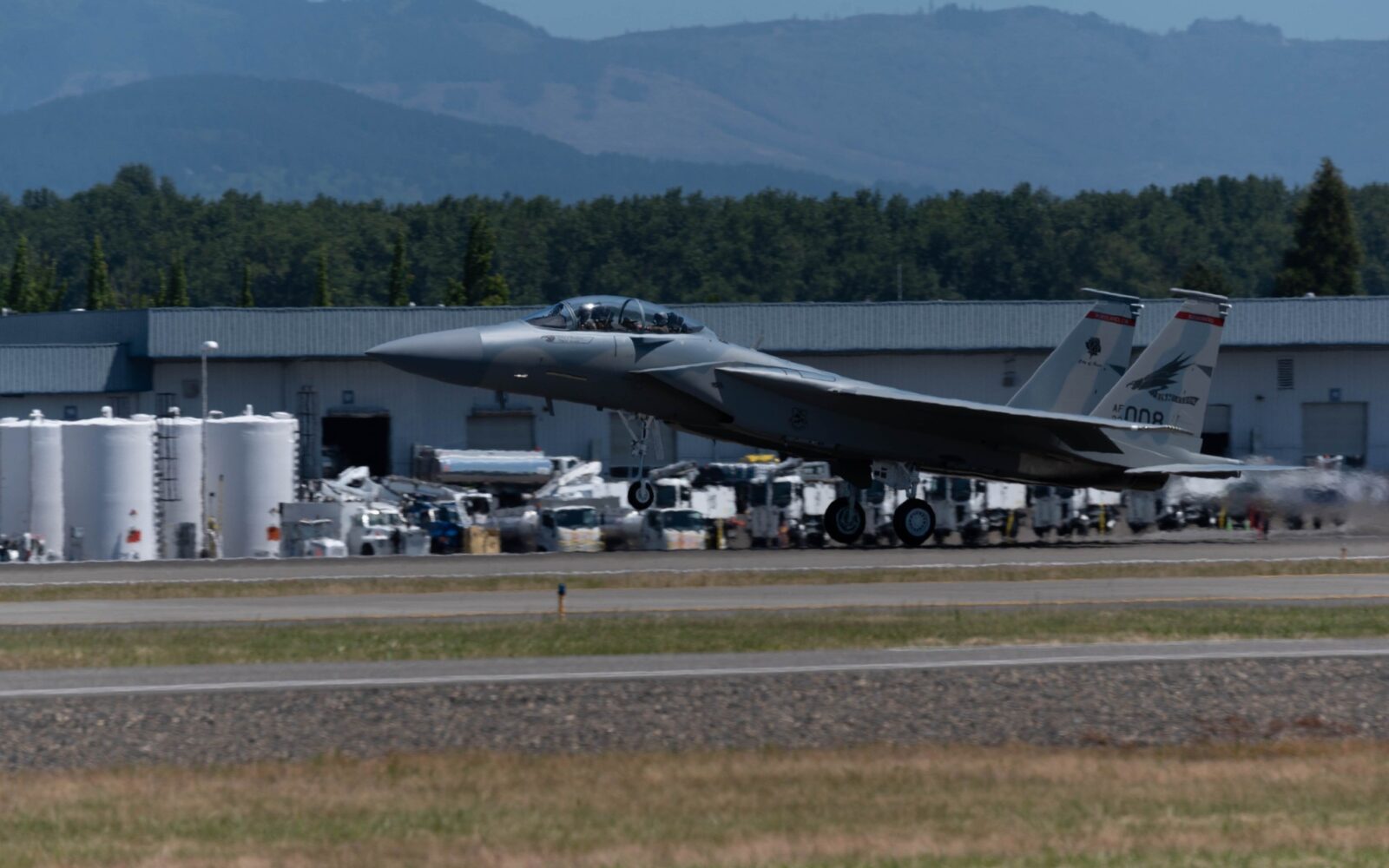 First F-15EX Eagle II lands at Portland Air National Guard Base