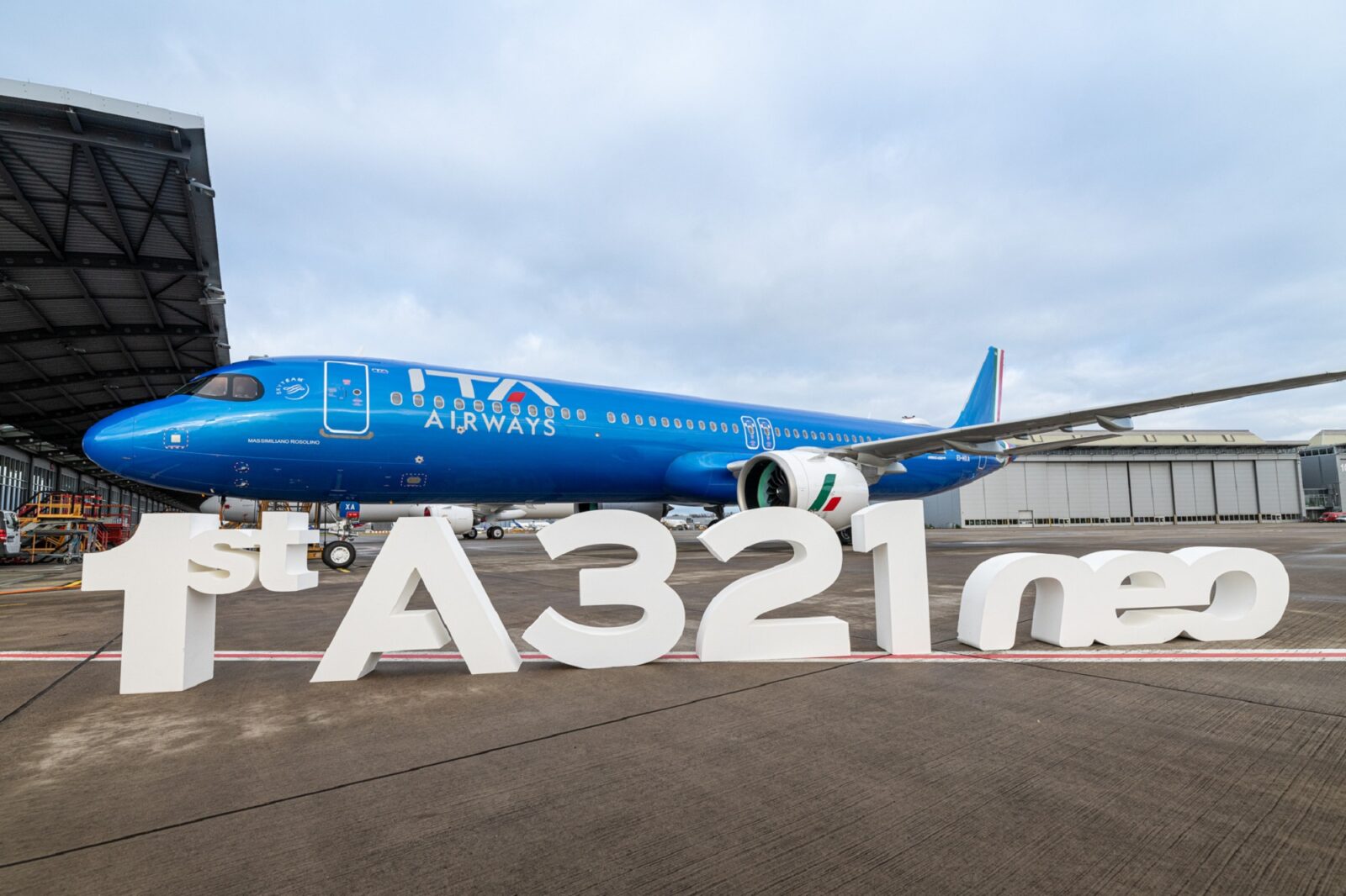 ITA Airways' welcomes arrival of first Airbus A321neo