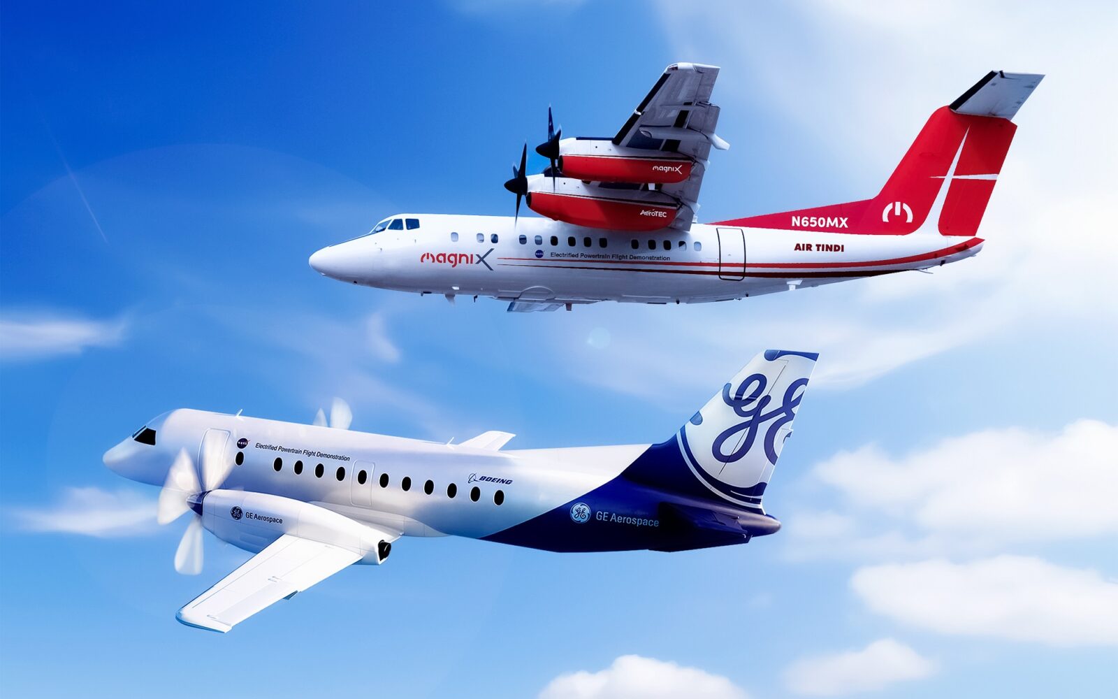 NASA collaborators unveil hybrid electric aircraft liveries